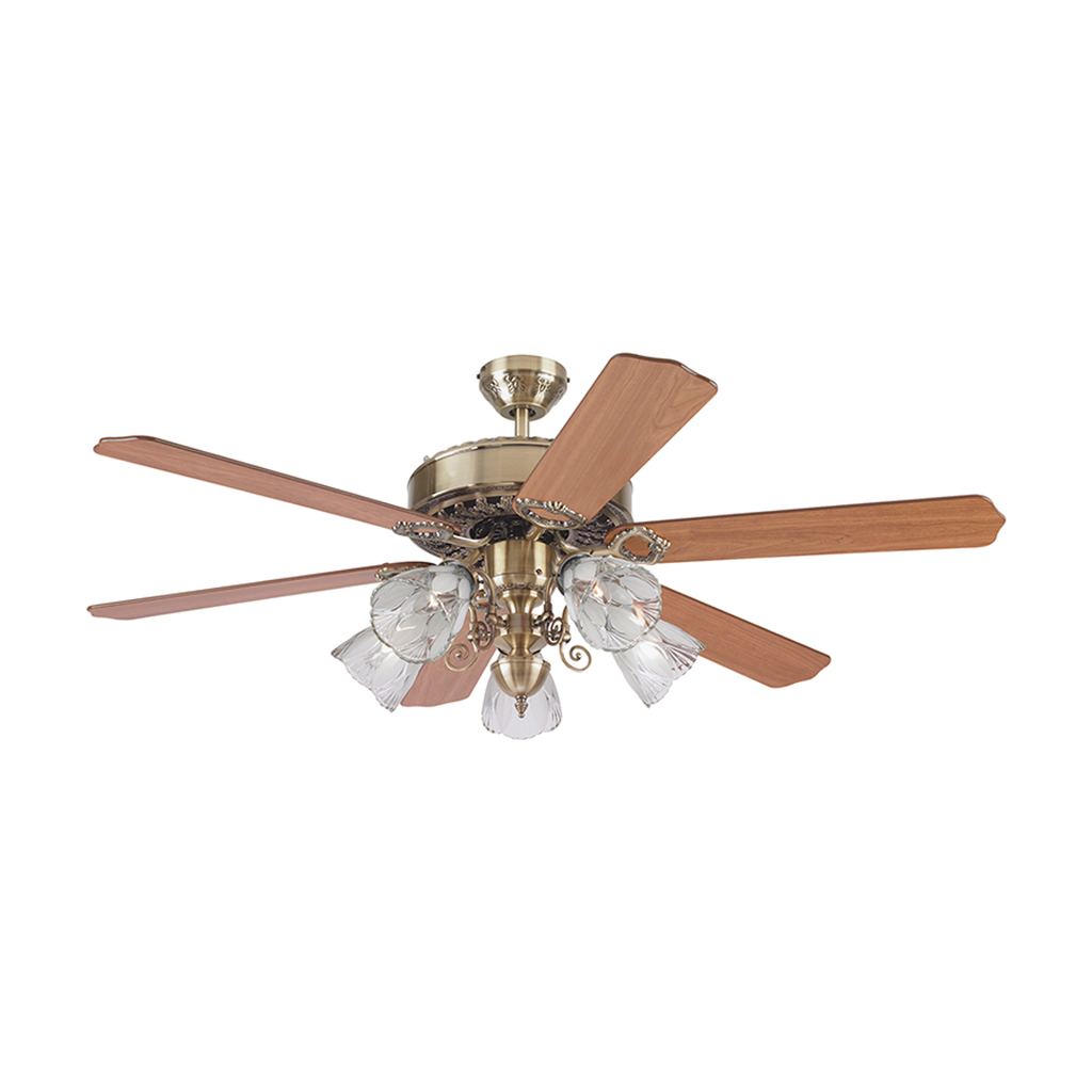 Ventilador techo 52" 6a 5l imperi 78112 bronce | La Mundial
